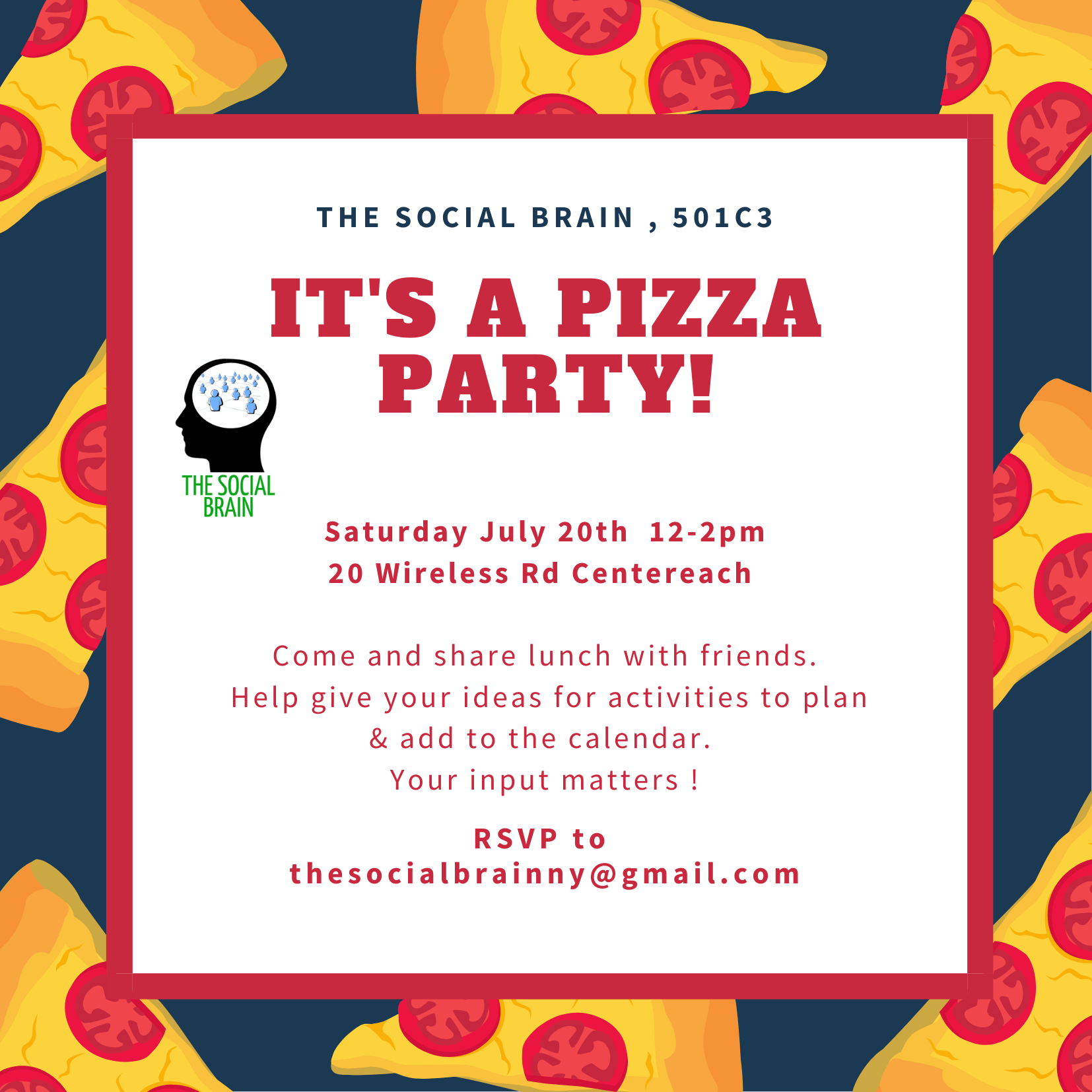 Social Brain Pizza Party – The Social Brain